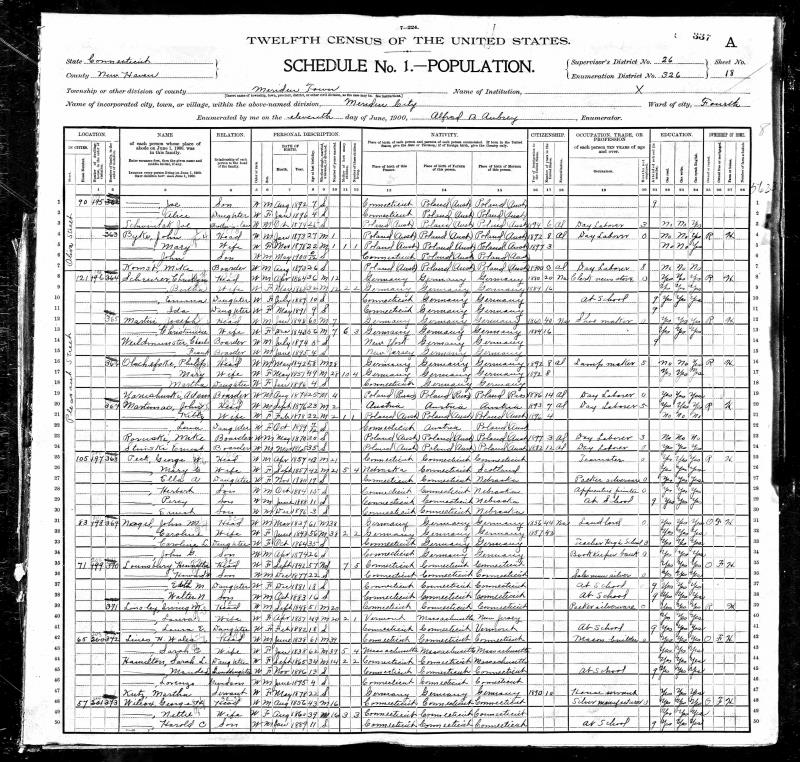 1900 United States Federal Census