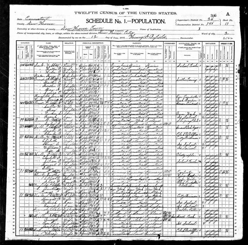 1900 United States Federal Census